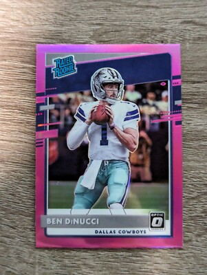 2020 PANINI DONRUSS OPTIC FOOTBALL PINK HOLO #200 BEN DINUCCI RC ...
