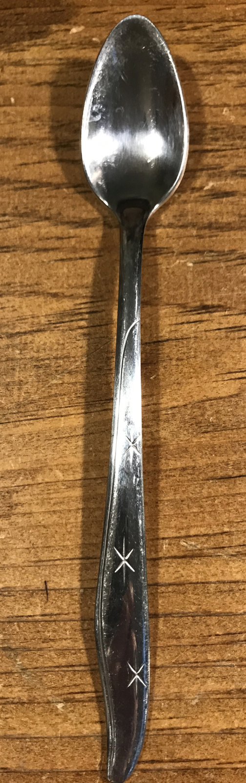 1 vintage MAR-CREST Stainless Steel Iced Tea Spoon Atomic Starburst ...