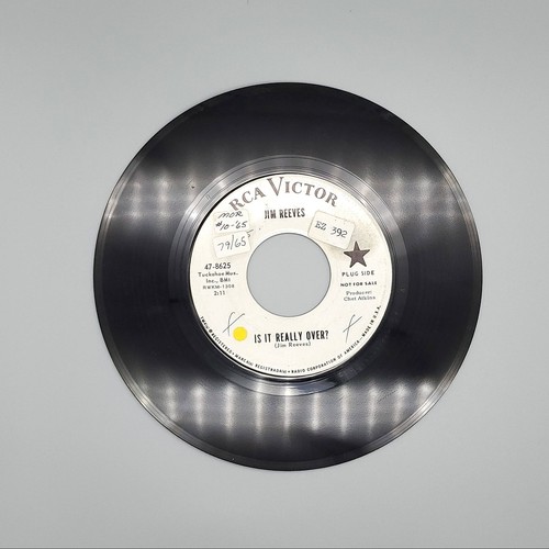 Jim Reeves Is It Really Over? Single Record RCA Victor 1965 47-8625 ...