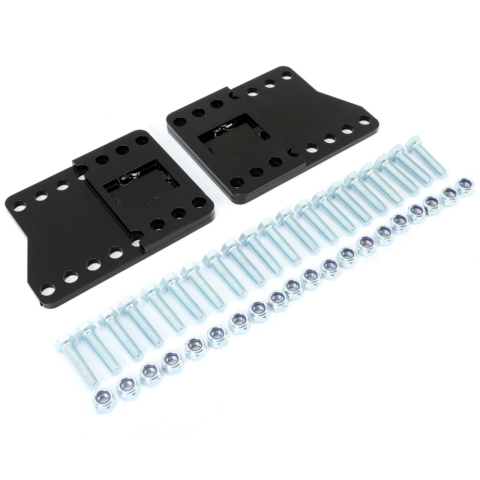 Universal Black Snowplow Mount Drop Bracket Lift Level Kit Powder ...