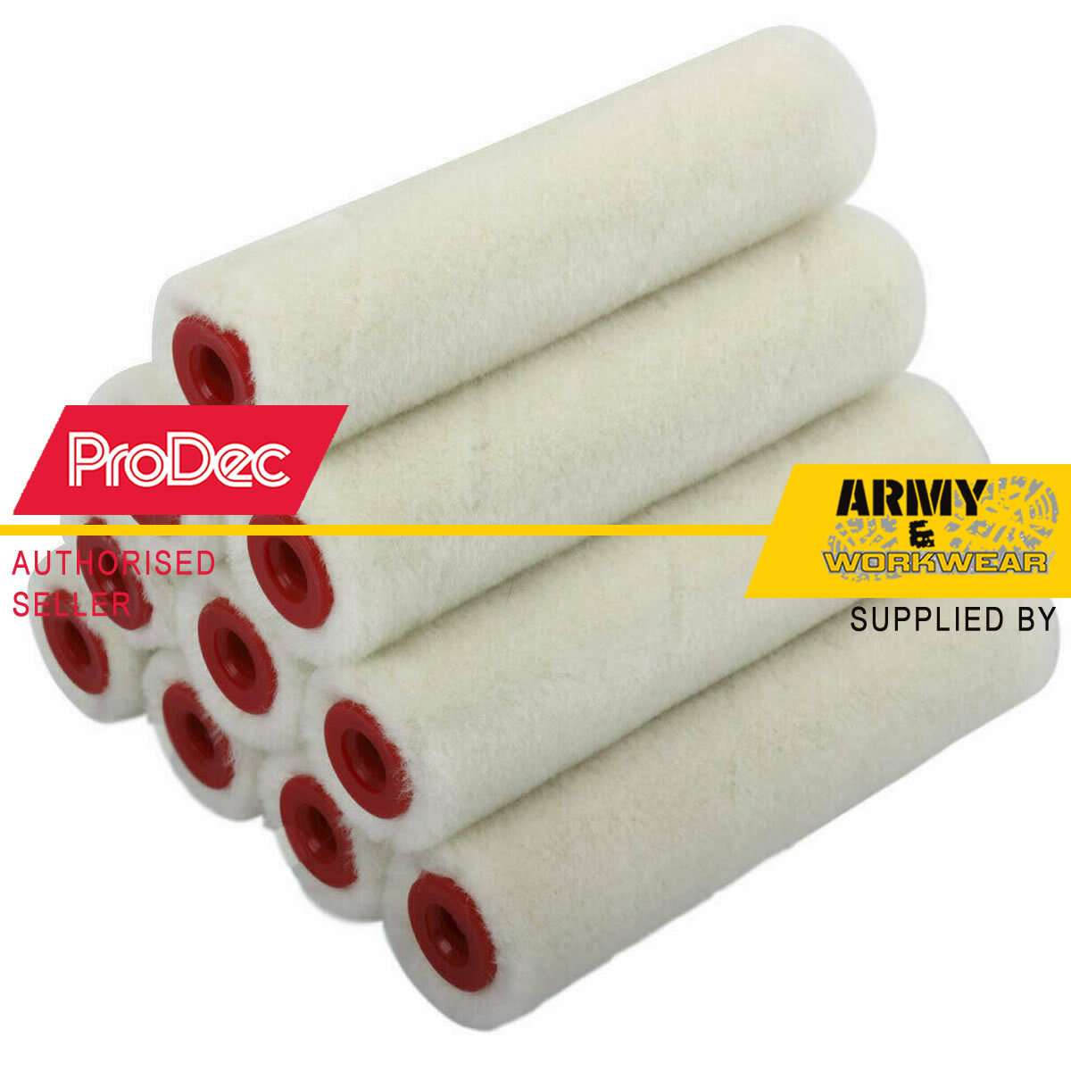 ProDec 10 x Gloss Pile Mini 4" Mohair Paint Stick Rollers Refills ...