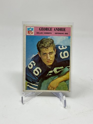 1966 Philadelphia Football George Andrie Card #54 B | eBay