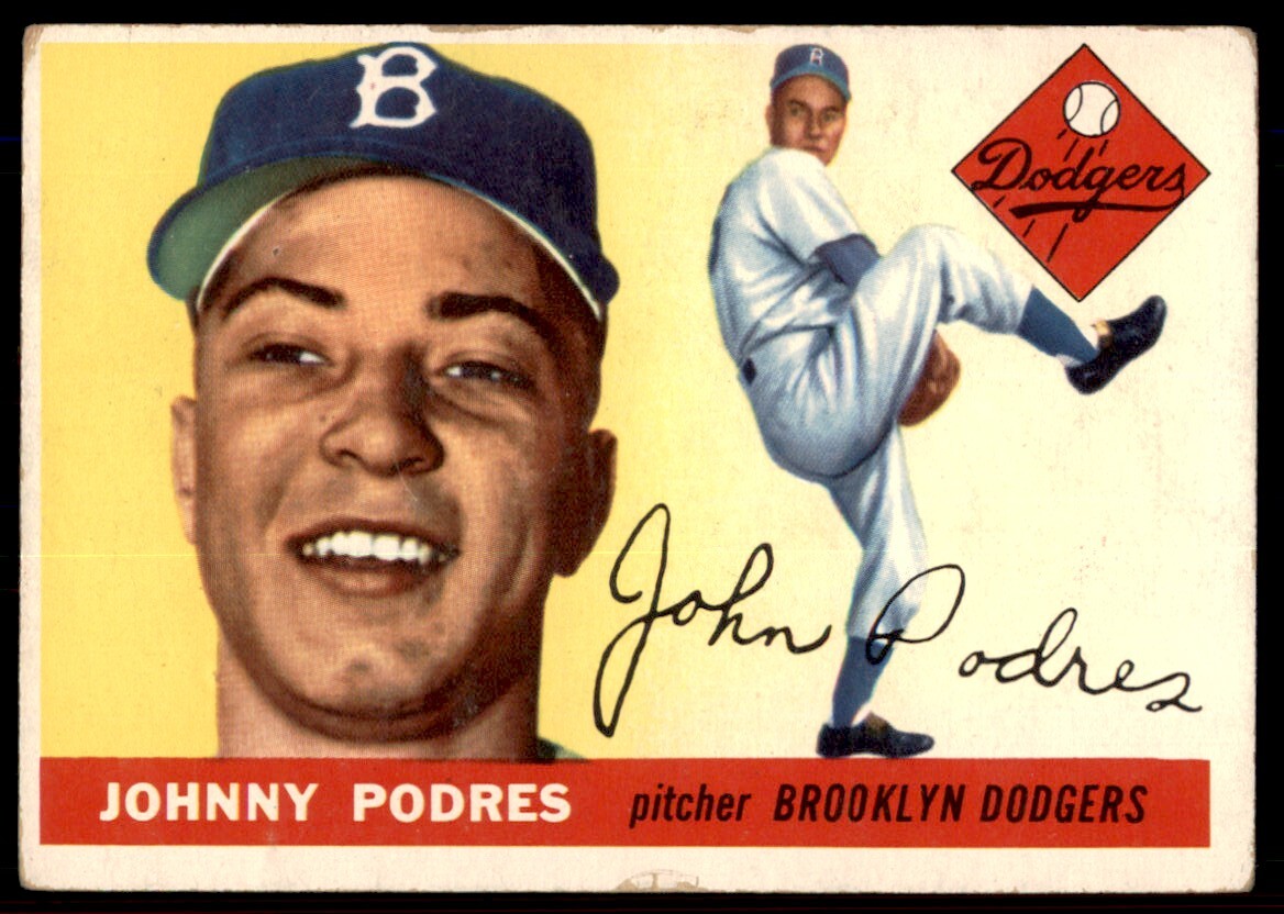 1955 Topps Johnny Podres Brooklyn Dodgers #25 VG-VG/EX (Edges) | eBay