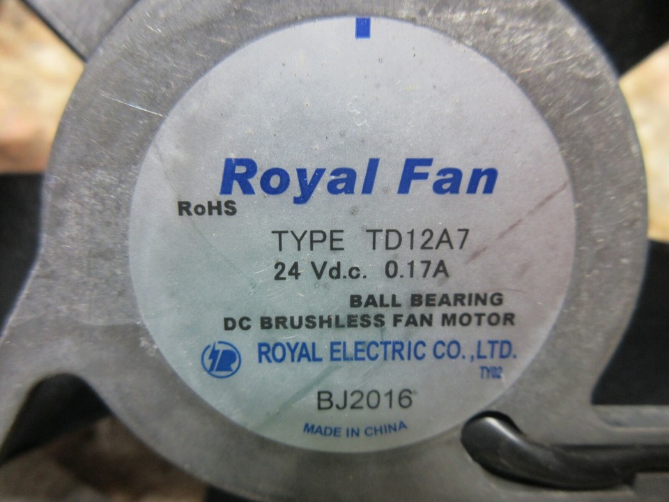 ROYAL FAN TD12A7 24VDC 0.17A BJ2016 WHITE LABEL EACH 1 | eBay