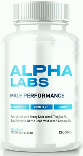 Alpha Labs Male Health Pills to Boost T-Levels for Intimate Drive 60ct ...