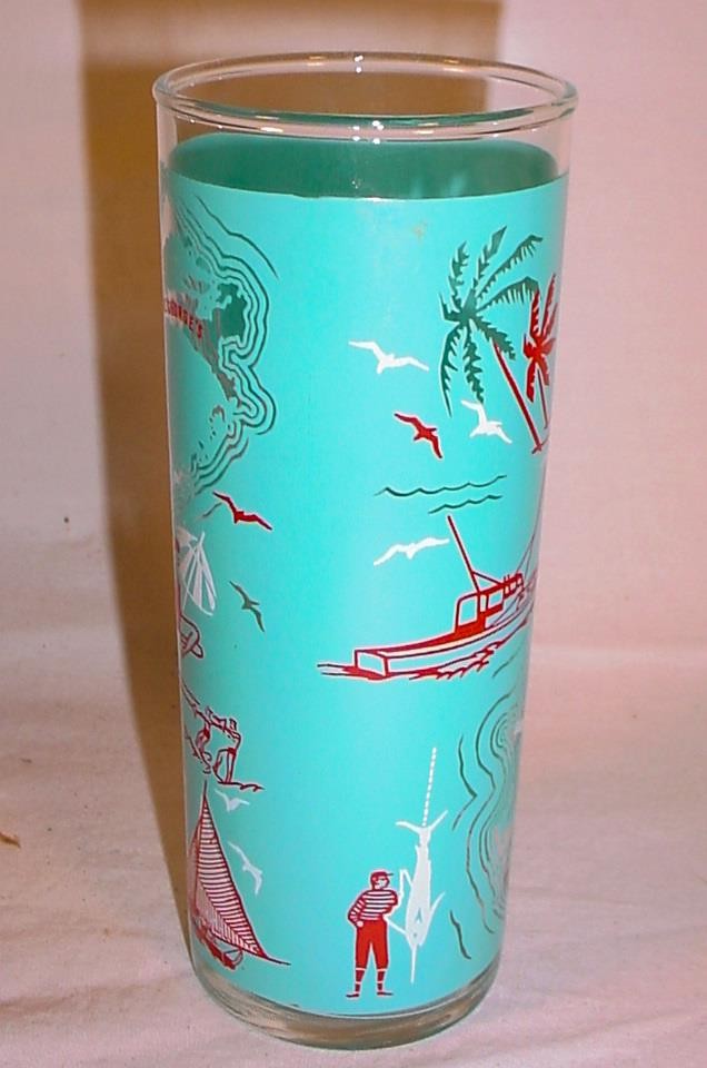 VINTAGE 1950S BERMUDA ISLAND SOUVENIR 8 OUNCE COCKTAIL GLASS | eBay