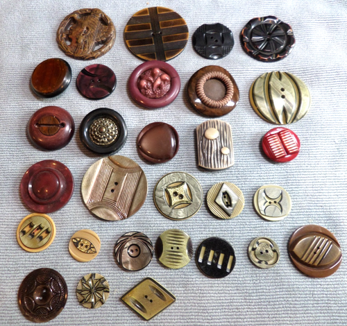 29 Antique Vintage Celluloid Buttons Various Sizes Shapes Colors | eBay
