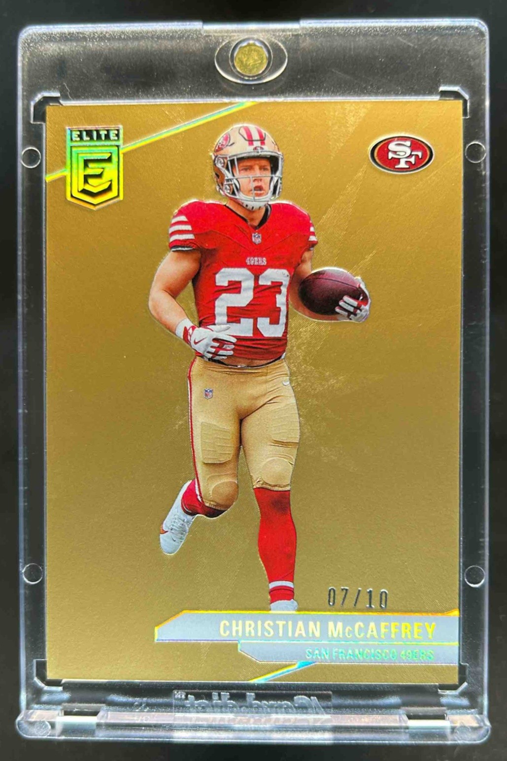 2024 Donruss Elite Christian McCaffrey Gold #7/10 49ers | eBay