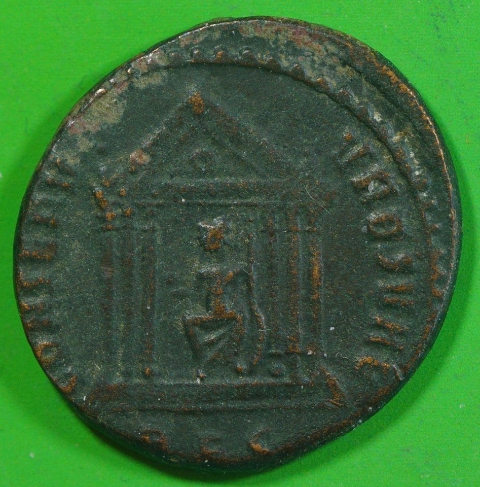 Roman Imperial ae Follis Coin Maxentius ROMA in TEMPLE 5 Day Auction ...