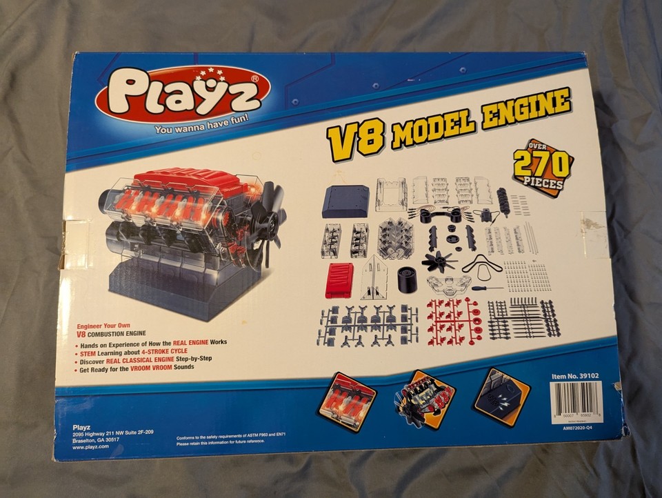 Playz V8 Combustion Engine Model Building Kit | eBay