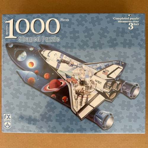 F.X.SCHMID SPACE SHUTTLE 1000 Pc Jigsaw Puzzle #78017 Shaped 39x20 | eBay