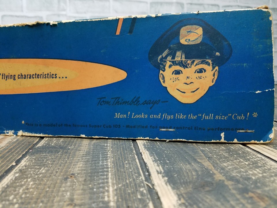 Vintage Cox Thimble Drome Super Cub 105 with BOX - SEE IMAGES **READ ...