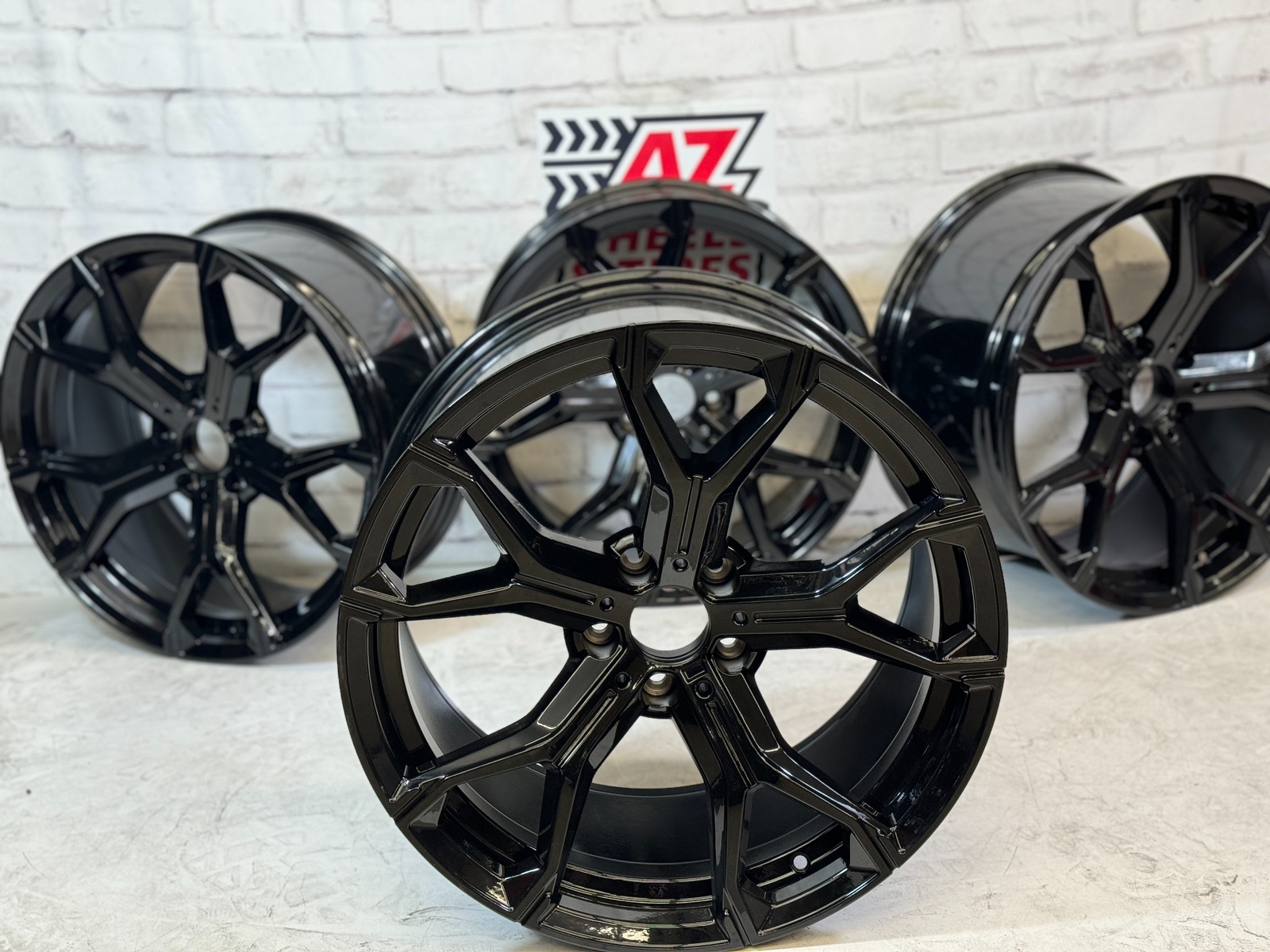 20” Wheels Fit BMW X5 X6 SERIES 5x120 Gloss Black 20x9 20x10.5 Set of 4 ...