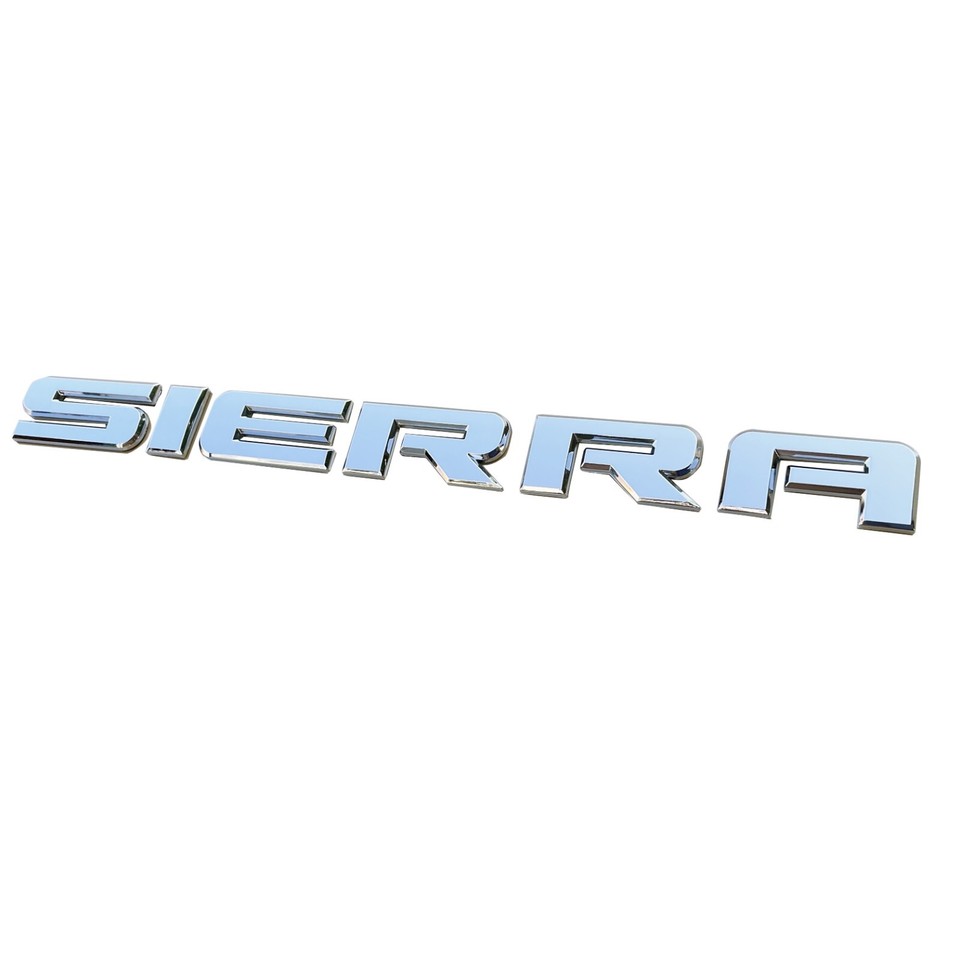 1pc GMC 2007-20 Sierra OEM Chrome Front Door / Tailgate Badge Emblem ...