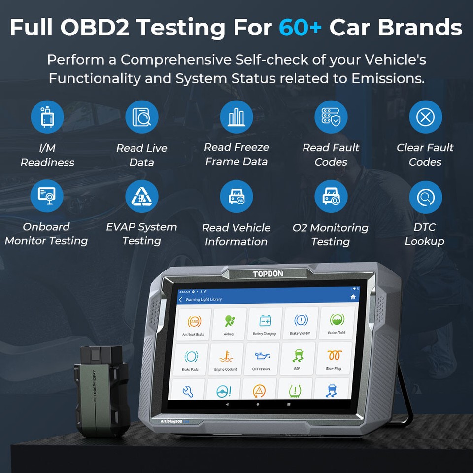 TOPDON AD900 Lite OBD2 Scanner All System Bi-directional Car Diagnostic ...