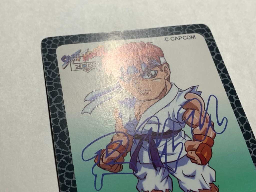 Ryu Street Fighter ZERO Arcade capcom Card 1995 JAPAN GAME CARDDASS No ...