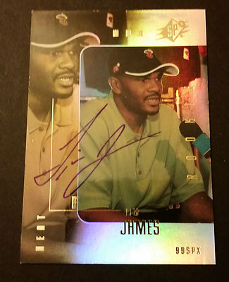 Tim James Heat Miami 1999 Upper Deck SPX Autograph Authentic Certified ...