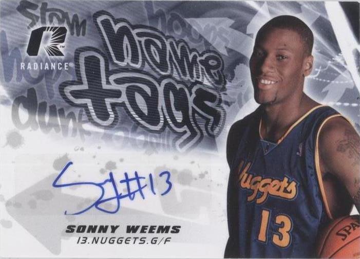 2008-09 Upper Deck Radiance - Name Tags Sonny Weems #NT-SW (AU, RC) for ...