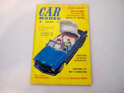 VINTAGE CAR MODEL MAGAZINE MARCH/APRIL 1963 RARE HANDBOOK ISSUE~VOL.1 ...