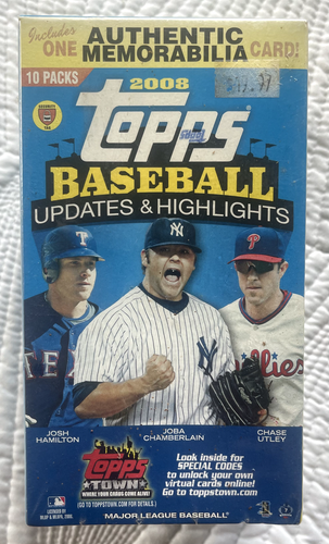 2008 Topps Baseball Updates & Highlights - 10 pack - SEALED Box | eBay