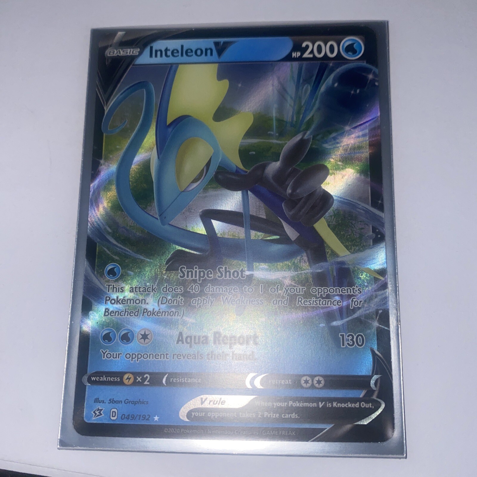 Inteleon V - 049/192 - Rebel Clash Holo Ultra Rare Pokemon TCG N27 | eBay