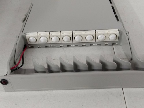 Siecor Fiber OpticTerminal Box 8 Ports Patch Panel Splice w/ 8 Cable ...