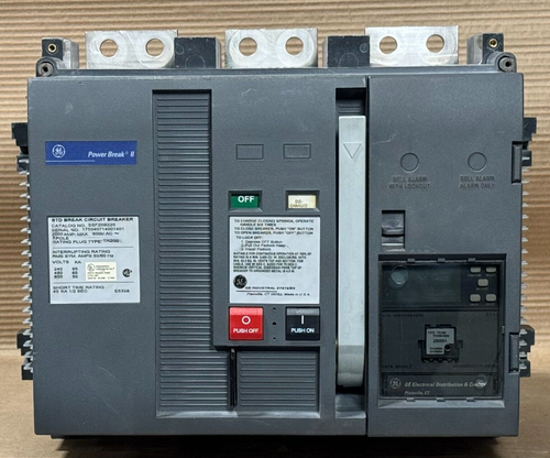 GE Power Break II SSF SSF20B220 3 Pole 2000 Amp 600v Circuit Breaker ...