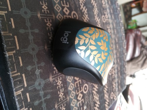 Logitech Design Collection Wireless PC Mac Mouse Golden Garden 910 ...