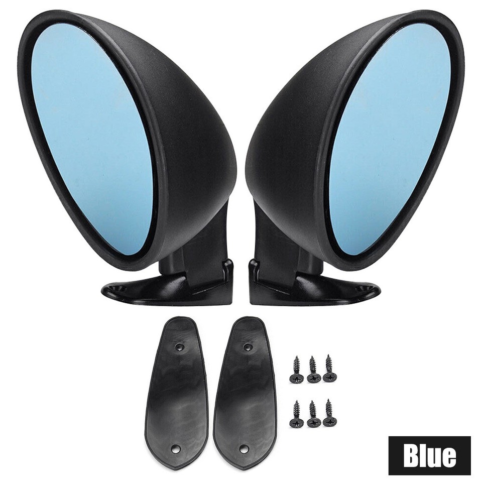 California Classic Universal Black Side Mirrors PAIR Hot Rod Rat Rod ...