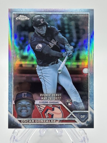 2023 TOPPS CHROME UPDATE FROZEN FRACTOR OSCAR GONZALEZ RC #1/5 ...
