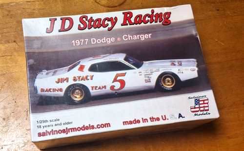 Salvinos JR Models "JD Stacy Racing" Neil Bonnett 1977 Dodge Charger 1/ ...