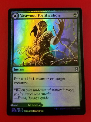 1x Vastwood Fortification // Vastwood Thicket | FOIL | Zendikar Rising ...