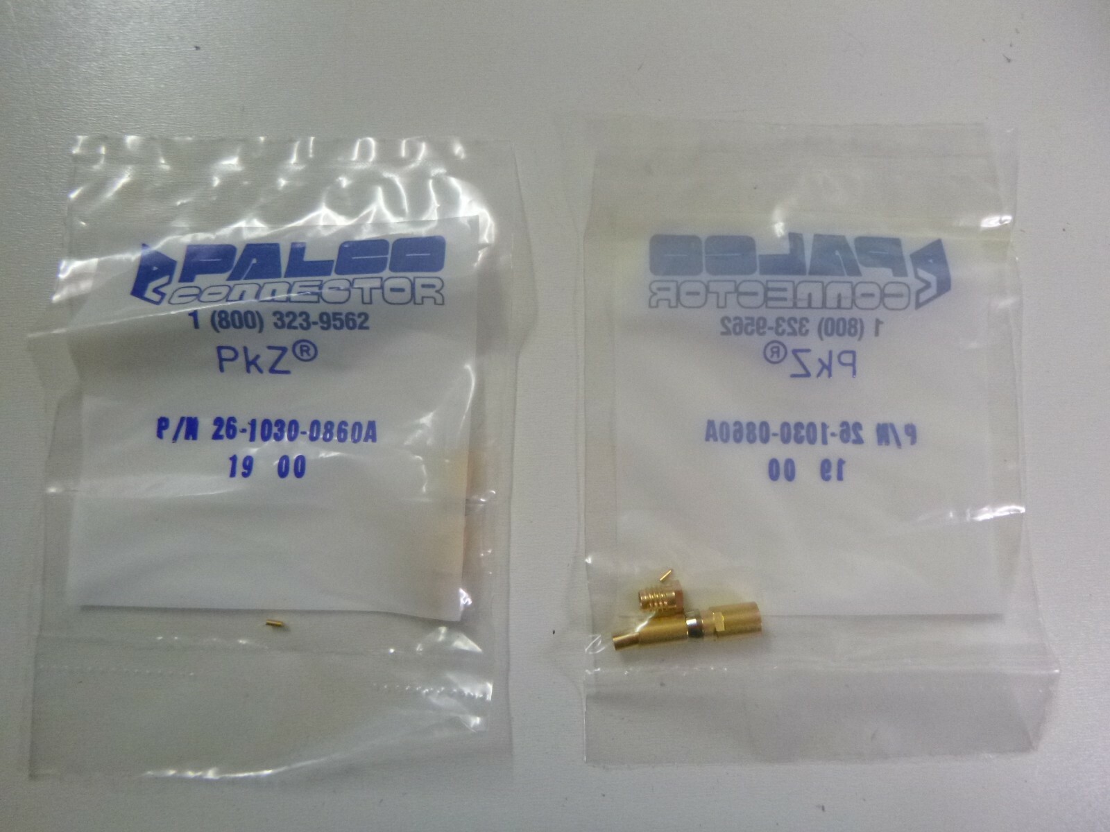 Palco 26-1030-0860A PkZ Straight Receptacle .086 Connector Lot of 2 | eBay