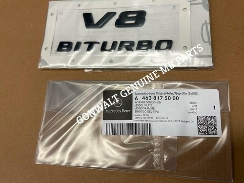 Mercedes Benz New G63 AMG BLACK Decal Emblems / Badges G-class 2 PCS ...