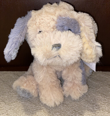 Adorable Puppy Dog Grey Brown 11 inch Plush Stuffed Animal Toy New With ...
