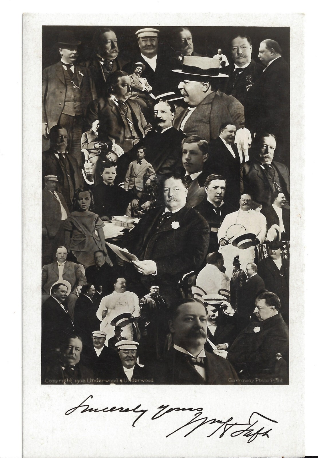 1908 era Photos Collage Campaign Postcard Various Portraits of ...