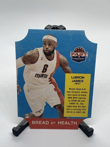 2011-12 Panini Past & Present LeBron James Bread for Health #29 Miami ...
