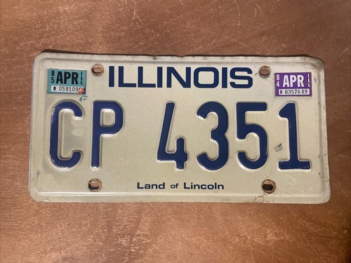 1984 1985 Illinois License Plate # CP 4351 | eBay