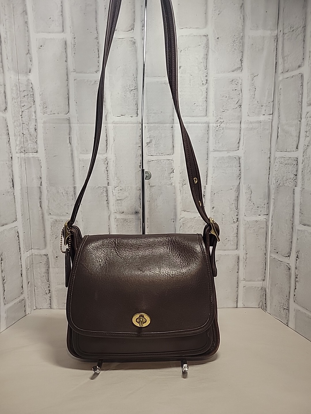 COACH RAMBLER LEGACY Vintage Brown Leather Crossbody … - Gem