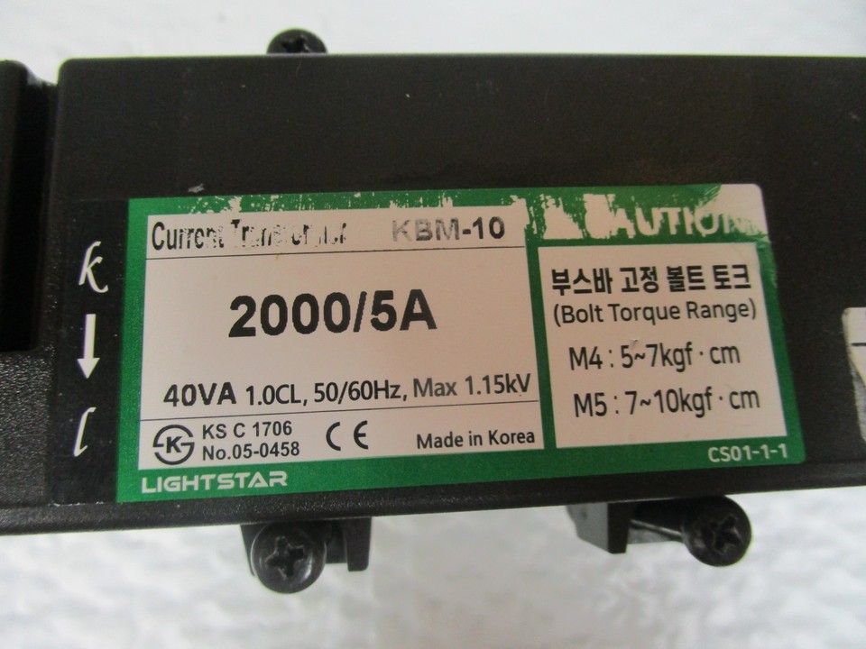 LIGHTSTAR KBM-10 CURRENT TRANSFORMER 40VA 40 VA 1.0CL 1.5kV | eBay