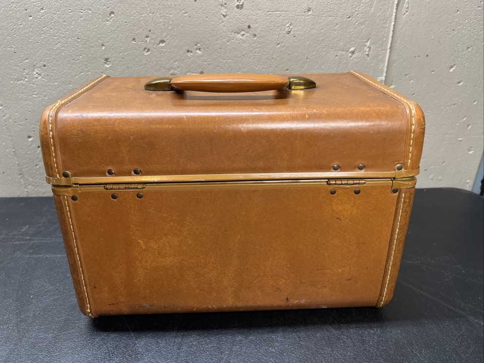 Vintage Samsonite Luggage Train Makeup Case w/mirror CLEAN for Age 1950 ...