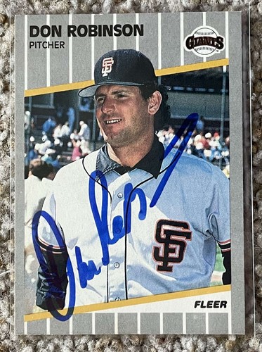Don Robinson signed 1989 Fleer - Giants | eBay