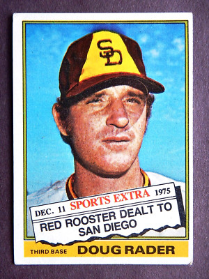 Doug Rader #44T Topps 1976 Baseball Card (San Diego Padres) *VG | eBay