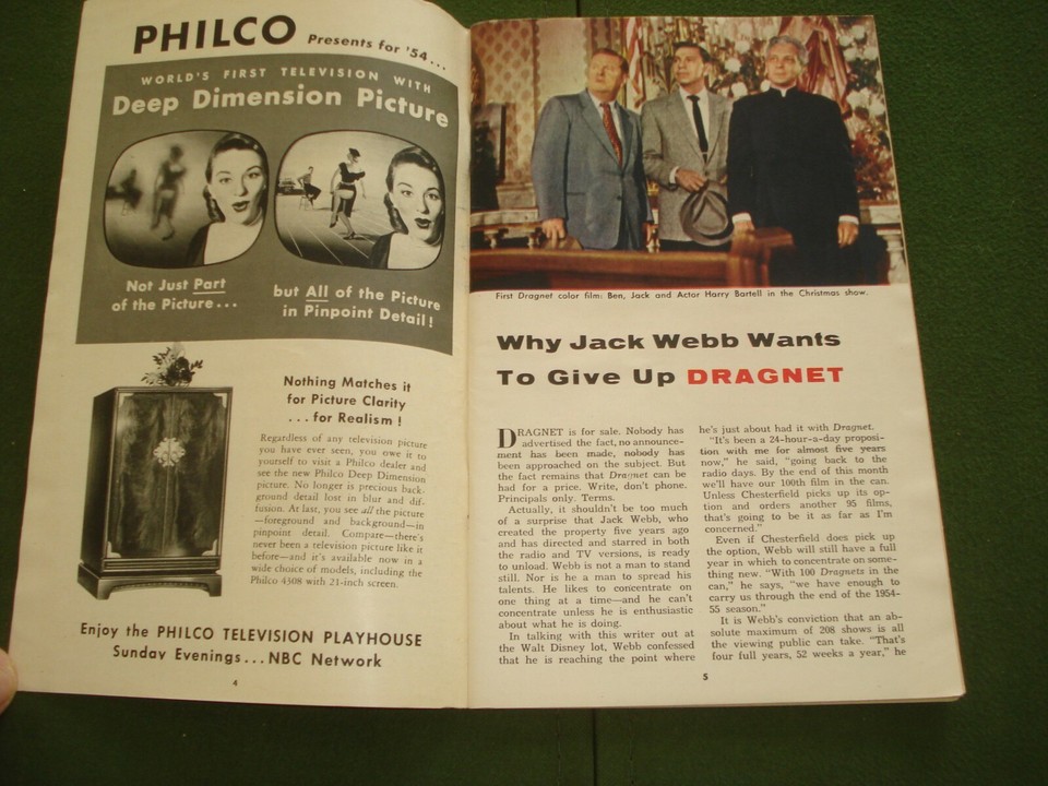 1953 TV GUIDE MAGAZINE JACK WEBB, DRAGNET COVER, ISSUE #37 | eBay