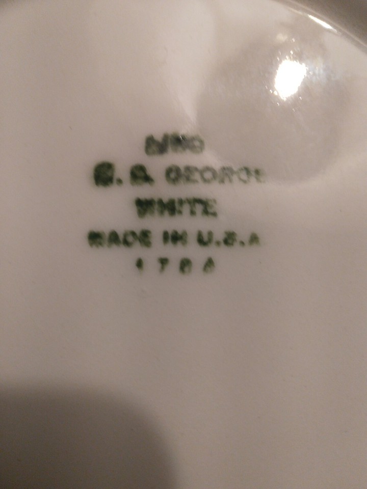 VTG Hand-Painted Porcelain Serving Bowl Gold Rim Pink Pale Yellow ...