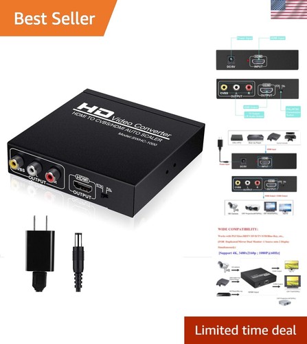 Versatile HDMI to HDMI+RCA Converter - Easy Connection for HDTV & Older ...