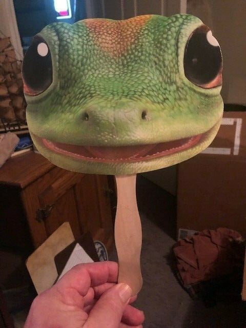 NEW GEICO Gecko Head on a stick | eBay