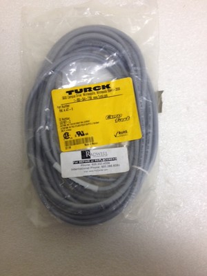 *NEW* Turck M12 eurofast 4-wire cordset RK 4.4T-5, Std Plug Body, 5M ...