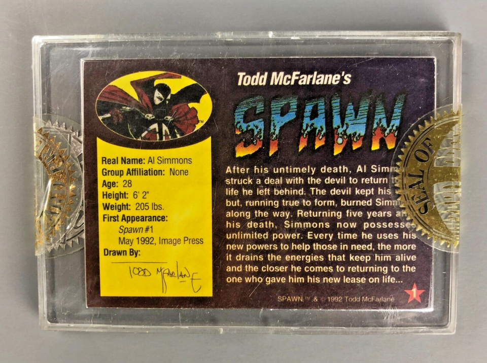 1992 Wizard Todd McFarlane SPAWN Gold Card RC 1st Appearance | eBay