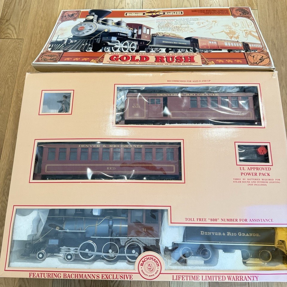 New In Box Bachmann Big Haulers Gold Rush Denver & Rio Grande Steam ...